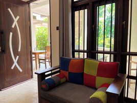 Quarto de Luxo | Lençóis de algodão egípcio, roupa de alta qualidade, minibar 