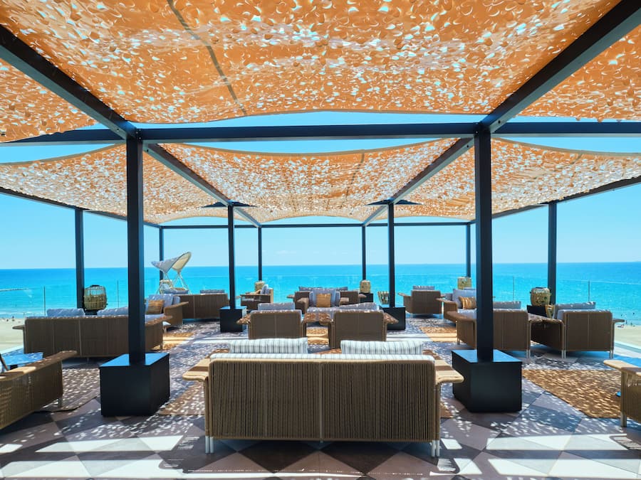 Terraço no piso superior