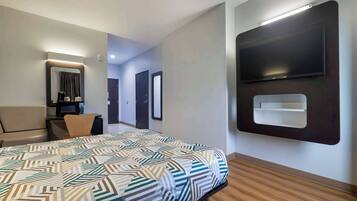 Quarto Standard, 1 cama queen-size, não fumadores | Cortinas/cortinados opacos, Wi-fi grátis, roupa de cama fornecida