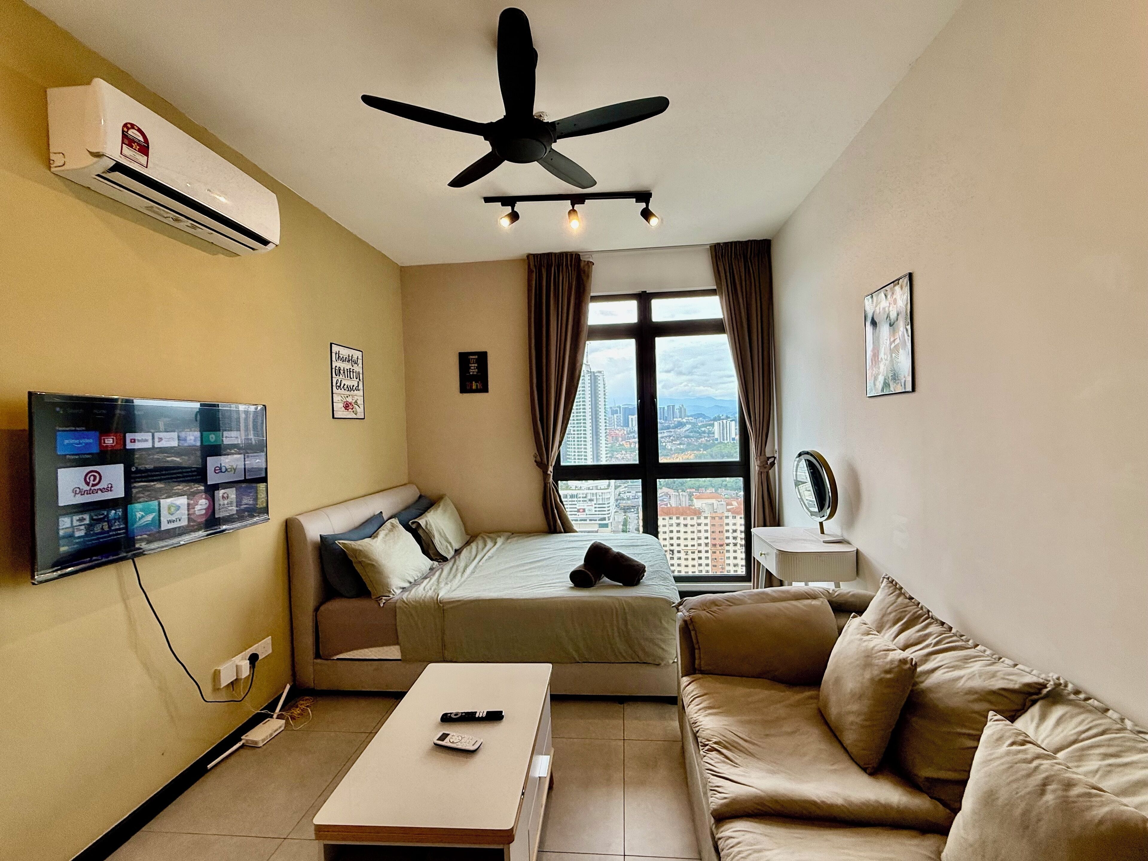 Suite-Estúdio Premier | Lençóis de algodão egípcio, roupa de alta qualidade, cofre no quarto 