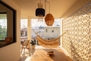 Cobertura design, 4 quartos, banheira de imersão | Terraço/pátio