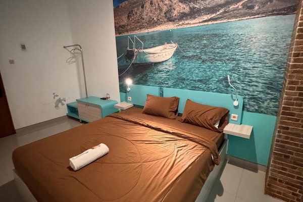 Quarto casal premier | Escrivaninha, Wi-Fi de cortesia, roupa de cama