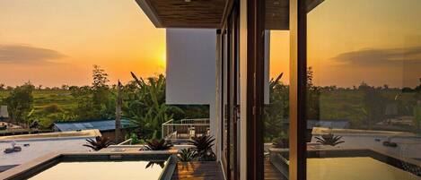 Apartamento | 1 quarto, cofres nos quartos, espaço de trabalho para notebook