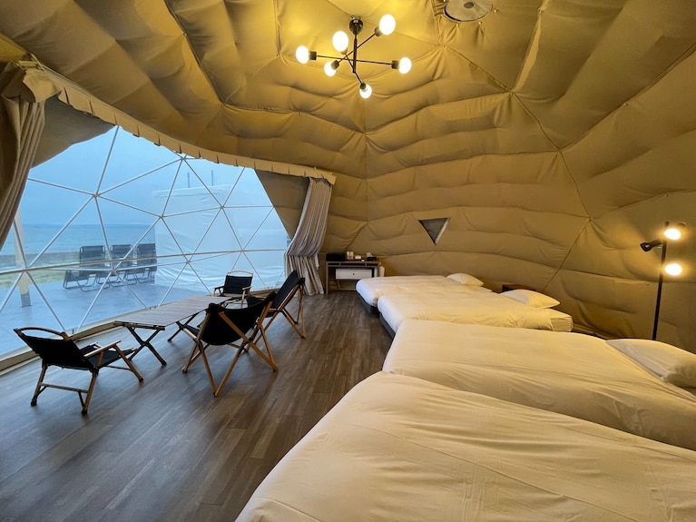 6-2 1泊2食付き淡路牛や淡路島で採れたお野菜を堪能/ラグジュアリードーム/3名様用 / 淡路市 兵庫県 - 兵庫県