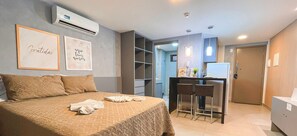 Apartamento básico | 1 quarto, escrivaninha, Wi-Fi de cortesia