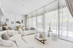 Apartamento Exclusivo | Sala de estar | Smart TV de 50 polegadas com canais digitais 