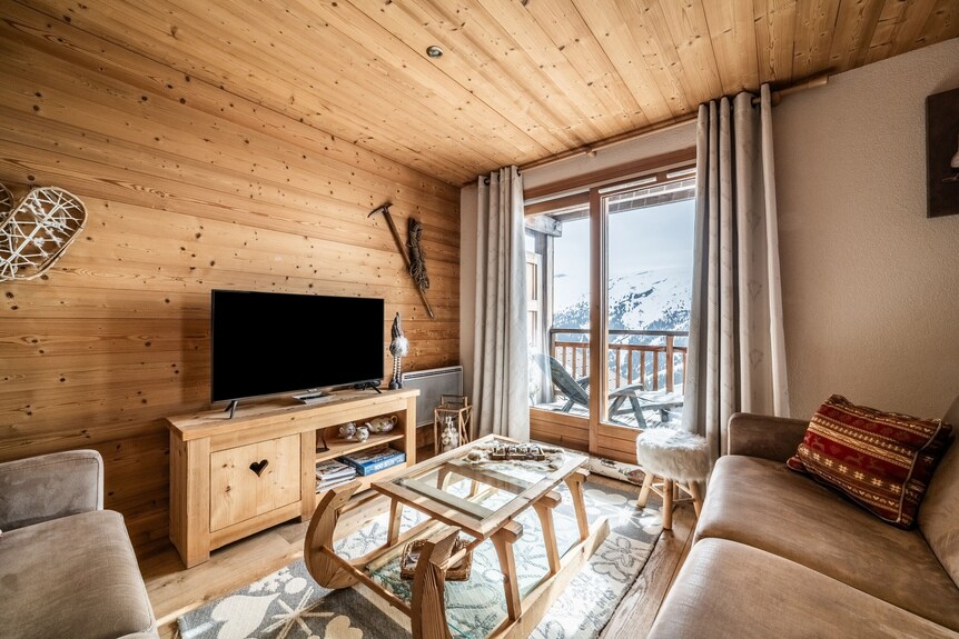Appartement "Superbe Duplex- Résidence Alpine" Avec Terrasse Privée, Balcon Et Wi-fi - Flaine