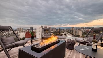 Terraço no piso superior