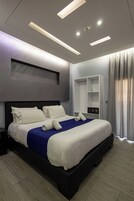 Suite Executiva, 2 quartos, terraço, Vista para a cidade | Roupa de alta qualidade, edredões de penas 