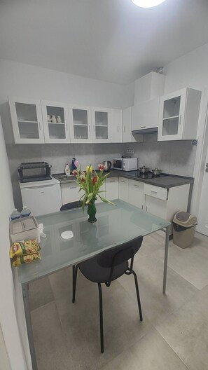 Apartamento, 1 quarto, para fumantes, terraço | Opções para refeição