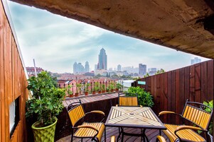 Terraço no piso superior