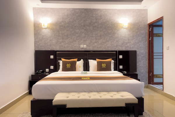 Suíte júnior | 1 quarto, roupas de cama de algodão egípcio, roupas de cama premium