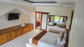 Vila família, 2 quartos, cozinha, vista para a piscina | 2 quartos, roupas de cama de algodão egípcio, roupas de cama premium