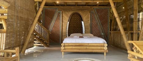 Bangalô família, 2 quartos, sacada, vista para o rio | Roupas de cama de algodão egípcio, roupas de cama premium