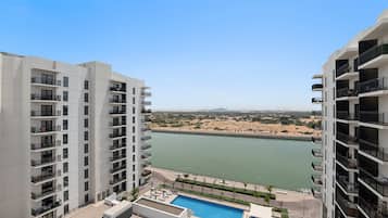 Apartamento Elite, 1 quarto, vista para o canal | Vista da varanda