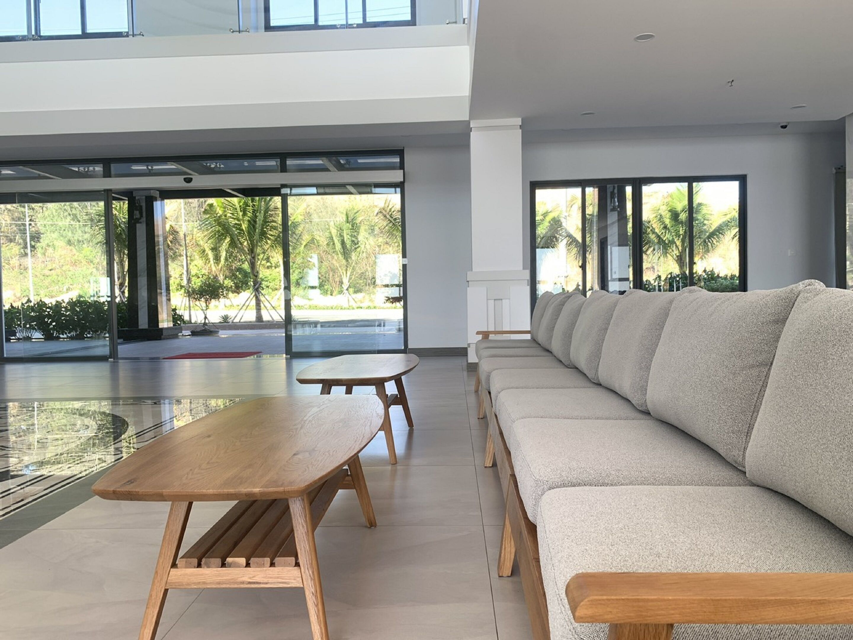 Área de estar no saguão