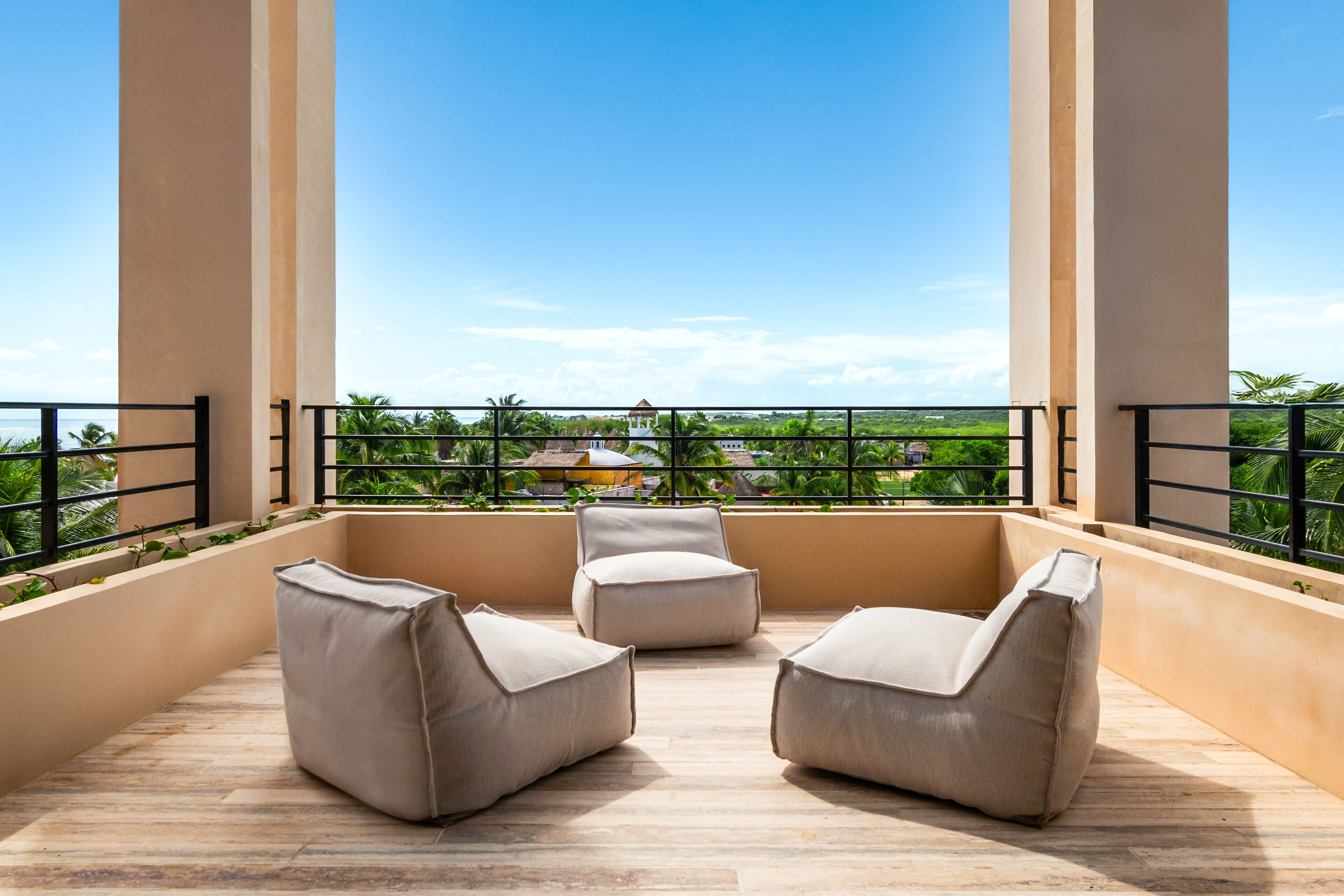 Penthouse, 3 quartos, vista para o oceano | Terraço/pátio interior