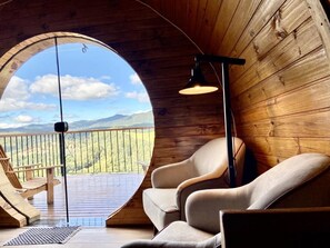 Quarto Duplo Romântico, 1 cama king-size, não fumadores, vista para a montanha | Lençóis de algodão egípcio, roupa de alta qualidade 
