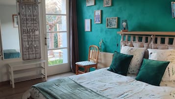 Quarto casal clássico, 1 cama de casal | Roupas de cama premium, camas Select Comfort, individualmente decorados