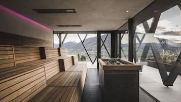 Sauna seca, sauna a vapor