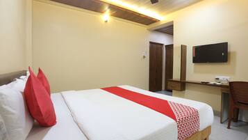 Quarto Deluxe | Camas de colchão pillowtop, roupa de cama fornecida