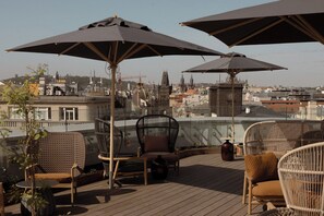 Terraço no piso superior