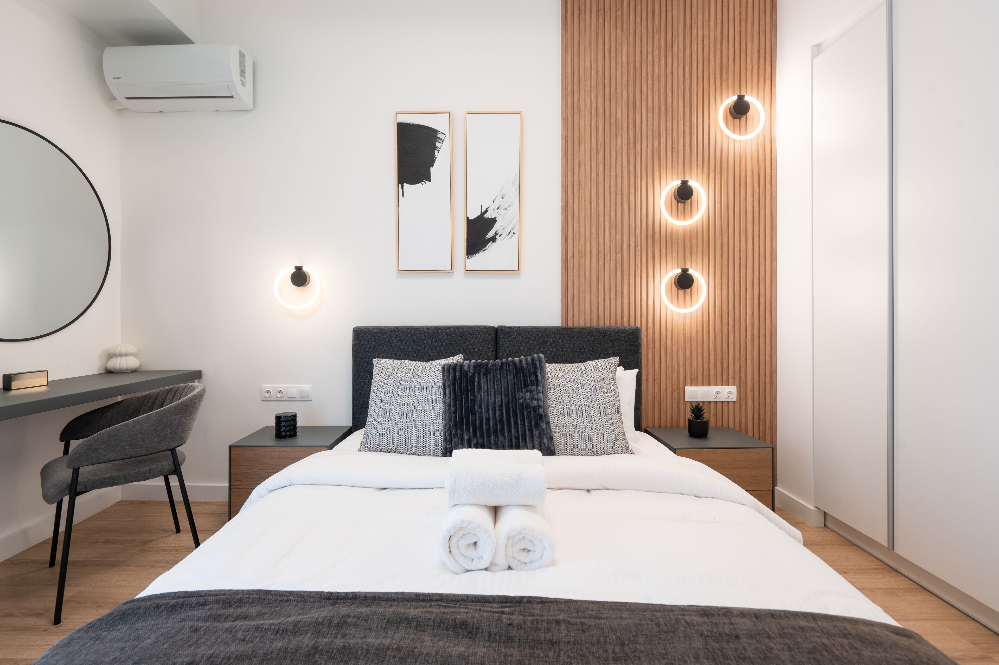 Apartamento exclusivo | 2 quartos, roupas de cama premium, cofres nos quartos