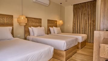 Quarto triplo conforto | 1 quarto, roupas de cama premium