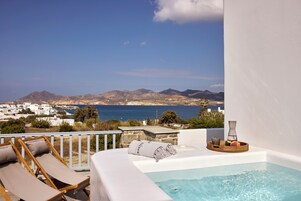 Suite Premium, 1 quarto, banheira de hidromassagem grande | Vista da varanda