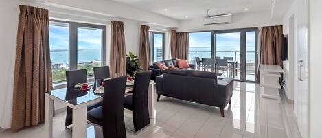 Cobertura panorâmica | Área de estar