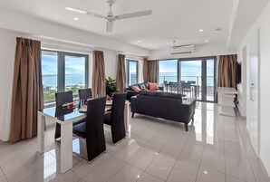 Cobertura panorâmica | Área de estar