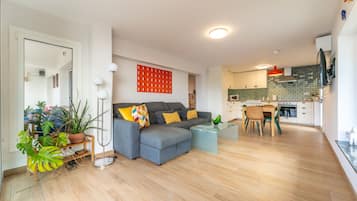 Apartamento de Luxo | Sala de estar | Smart TV