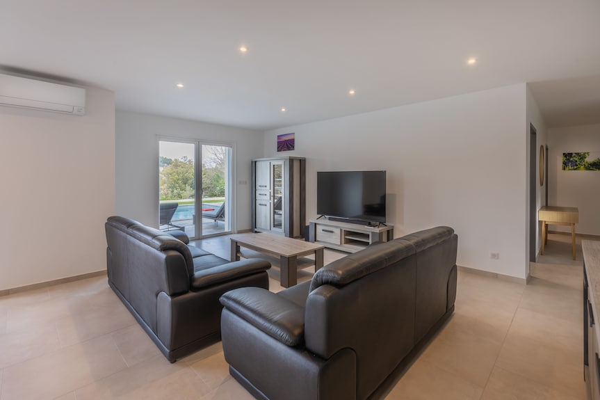 Villa 3* La Falaise à Cotignac 4 Grandes Suites Piscine Chauffée Vue Panoramique - Cotignac