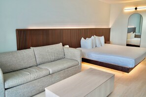 Suite-Estúdio Comfort, vista para o oceano | Com decoração personalizada, com mobília individualizada, secretária 
