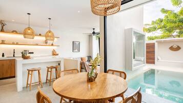 Villa, 1 quarto | Sala de jantar