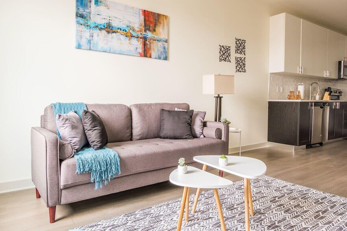 Apartamento, 3 quartos, para não fumantes | Área de estar | Smart TV 42 polegadas com canais digitais, Netflix, Hulu