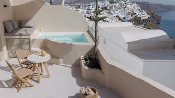 Apartamento Comfort, 1 quarto, banheira de hidromassagem grande, vista parcial para o oceano | Vista para a praia ou o mar