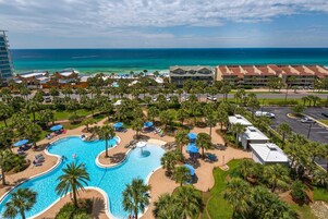 Apartamento em Condomínio Fechado, várias camas (Sterling Shores 916) | Piscina | Piscina exterior, uma piscina aquecida 