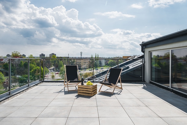 *Penthouse* Private Terrace With Wawel Castle View | Terraço/pátio