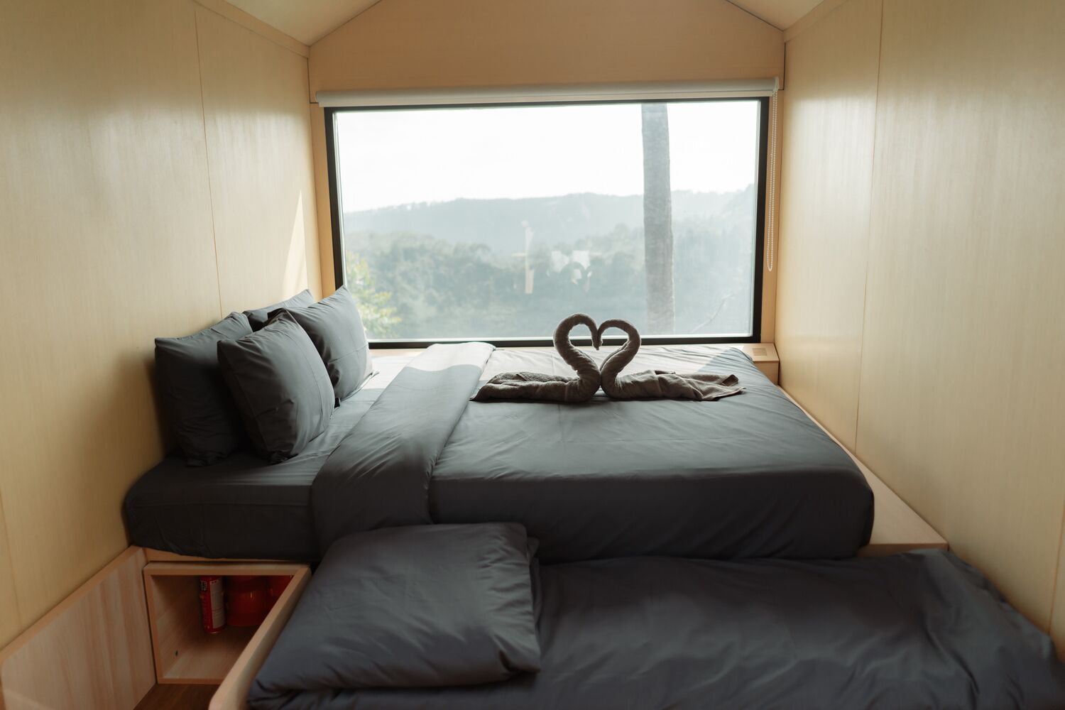 Cabana de Madeira Executiva | Secretária, Wi-fi grátis, roupa de cama fornecida 