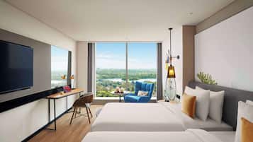 Quarto premium, 2 camas de solteiro, vista para o lago | Vista para o lago