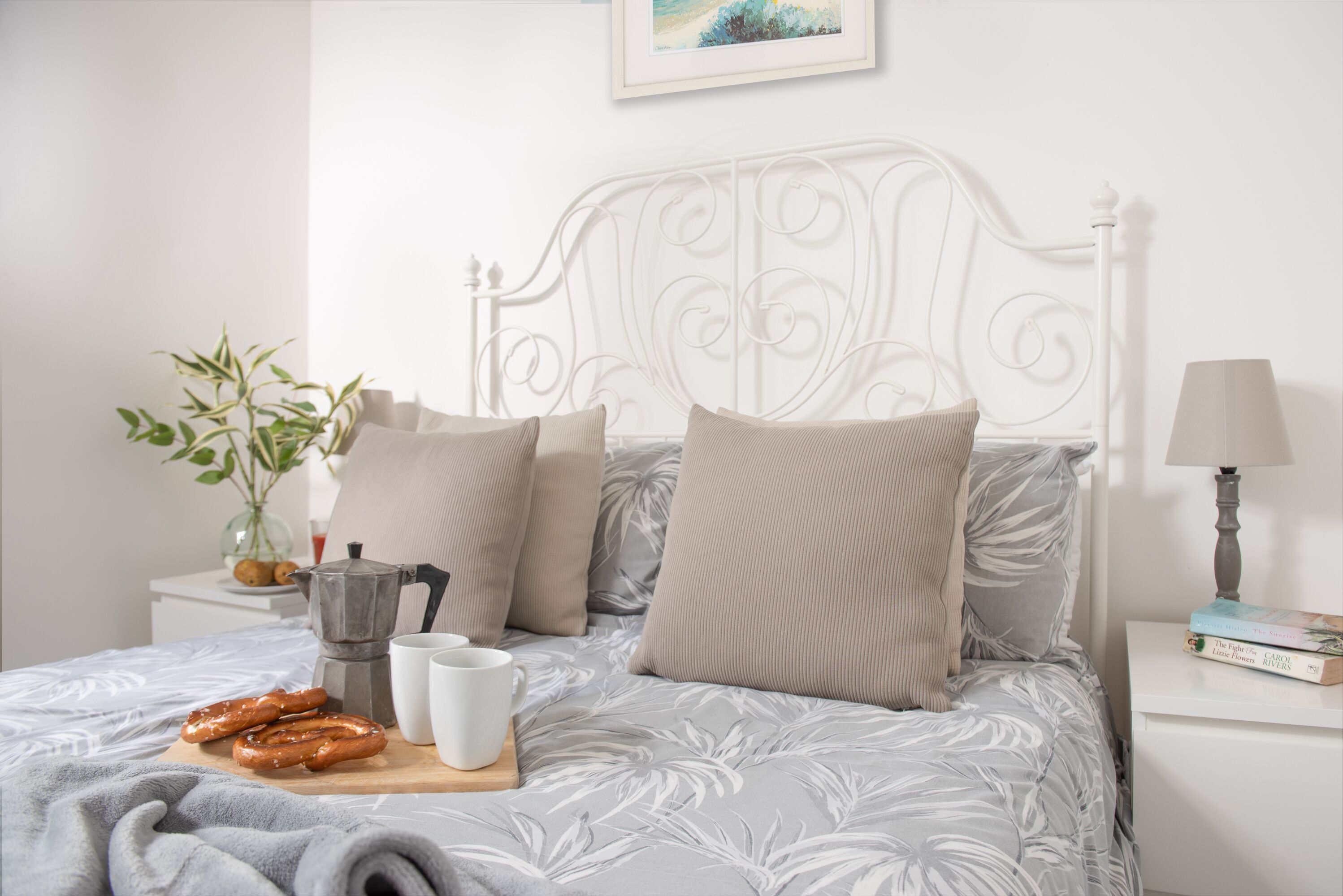 2 quartos, individualmente decorados, individualmente mobiliados