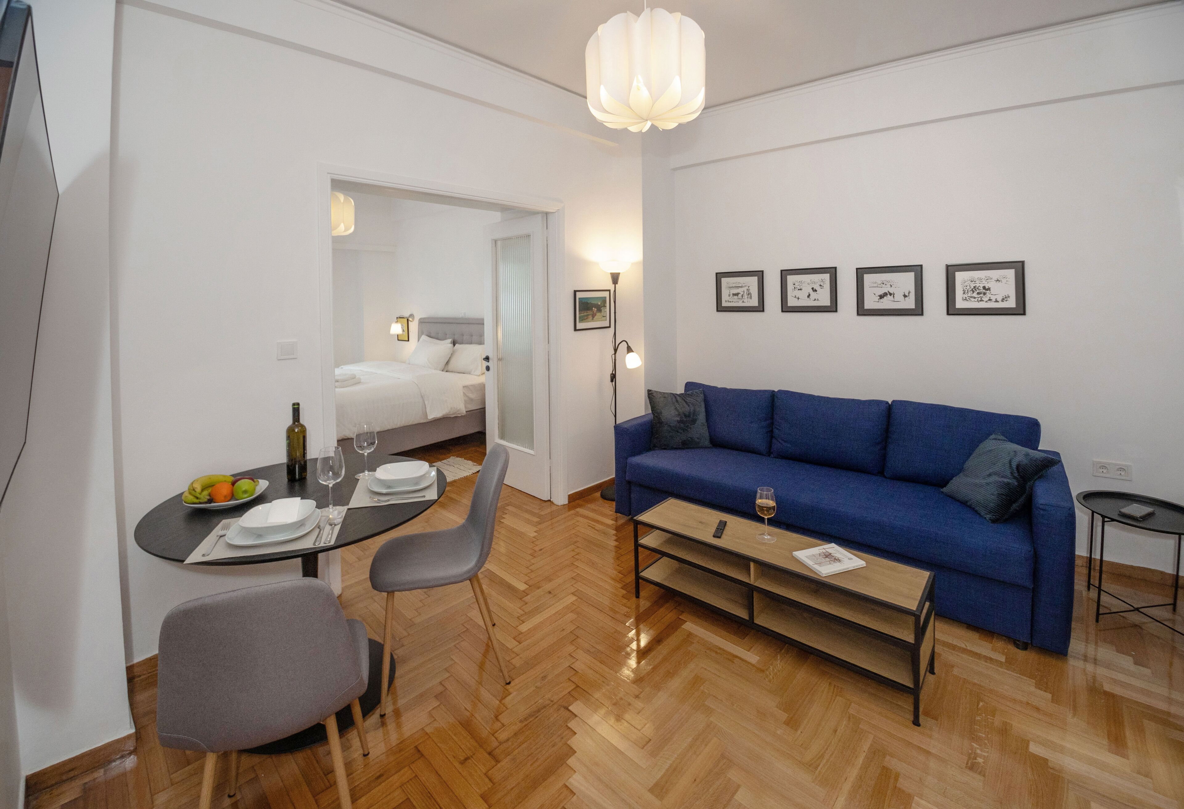 Apartamento Comfort | Sala de estar | Smart TV de 50 polegadas com canais digitais 