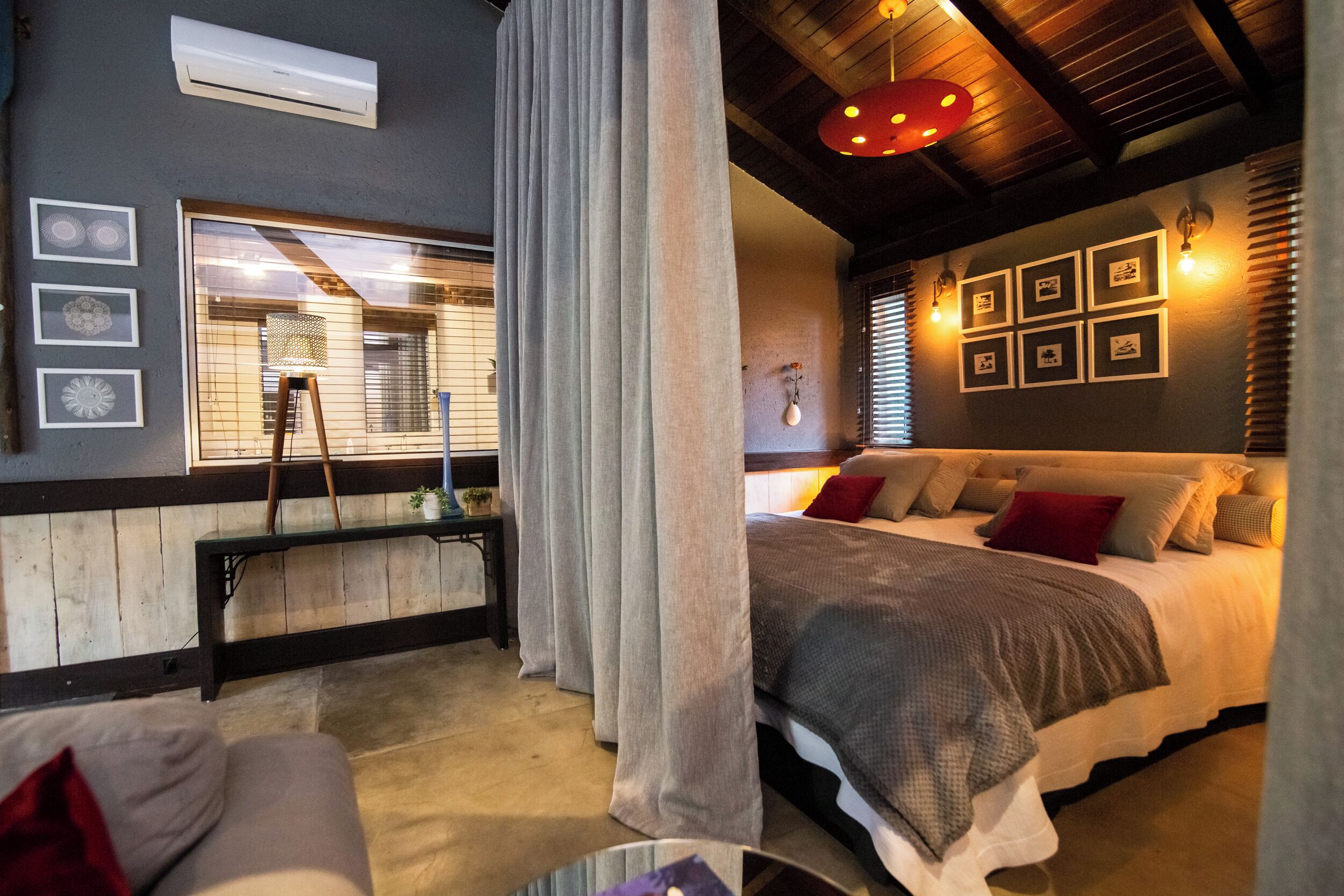 Loft Joaquina | 1 quarto, cortinas/cortinados opacos, quartos insonorizados 