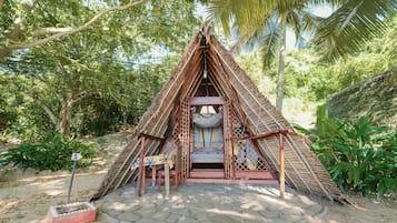Cabana básico | 1 quarto, roupa de cama