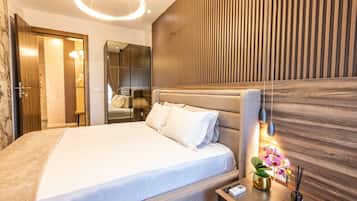 Dúplex Executivo, 1 quarto | 1 quarto, cofre no quarto, quartos insonorizados, Wi-fi grátis