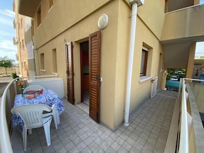 Apartamento, 1 quarto, varanda, Vista para a cidade | Varanda