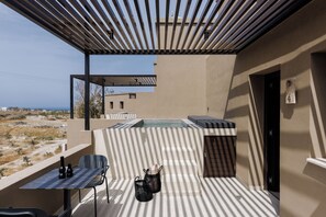 Loft Elite, 1 quarto, banheira de hidromassagem grande | Vista do quarto