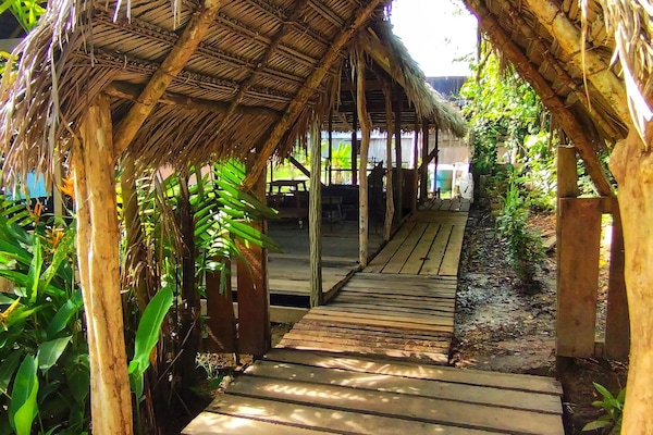 Entrada do alojamento
