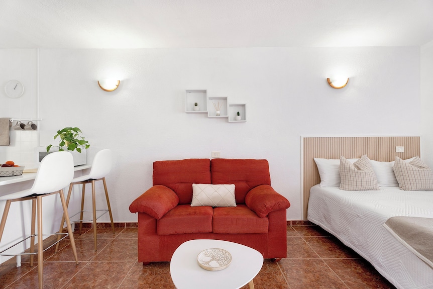 Vakantie Appartement 'Apartamento Luna' Met Uitzicht Op Zee, Privé Terras En Wi-fi - Tacoronte